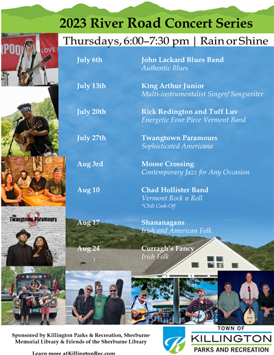 Killington Recreation Department: River Road Concert Series 2023